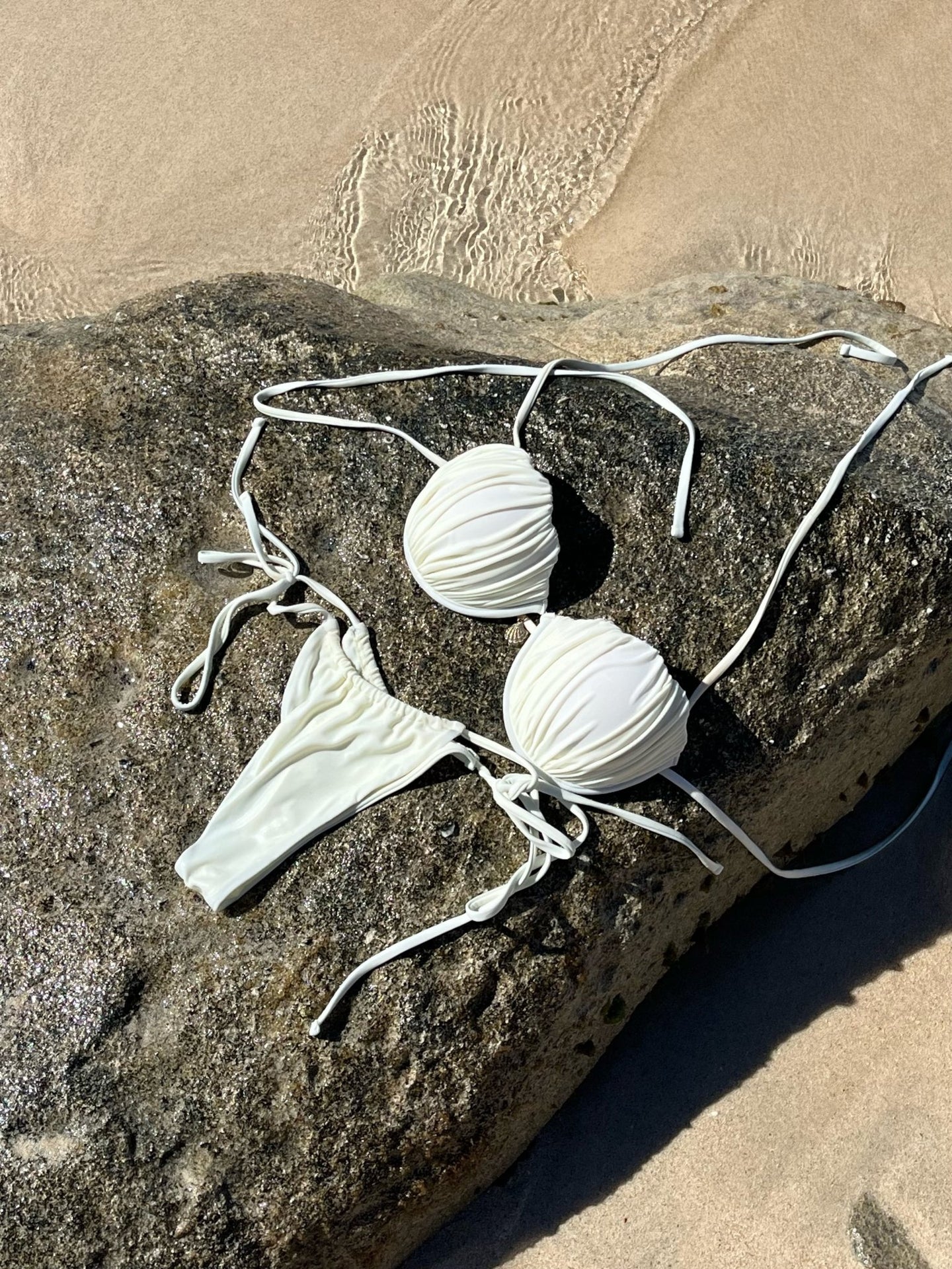 "Ariel" Shell Ruched Top – Tequila Swim